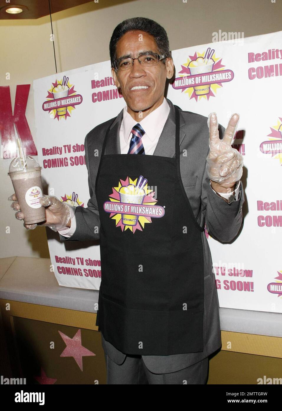 Looking sharp in a nice grey suit Ted Williams (aka the homeless man ...