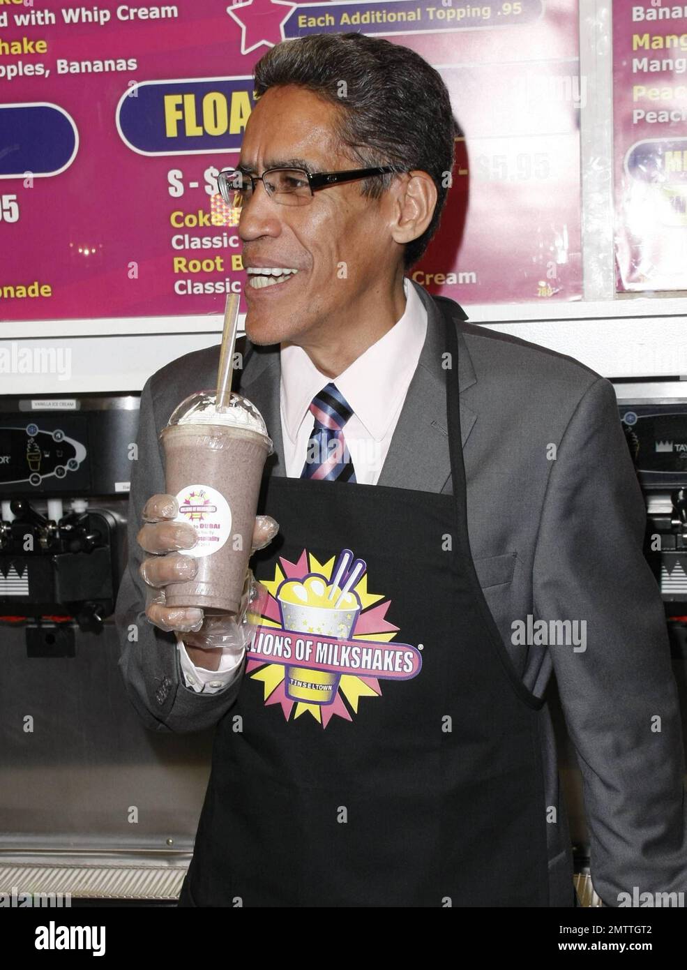 Looking sharp in a nice grey suit Ted Williams (aka the homeless man ...