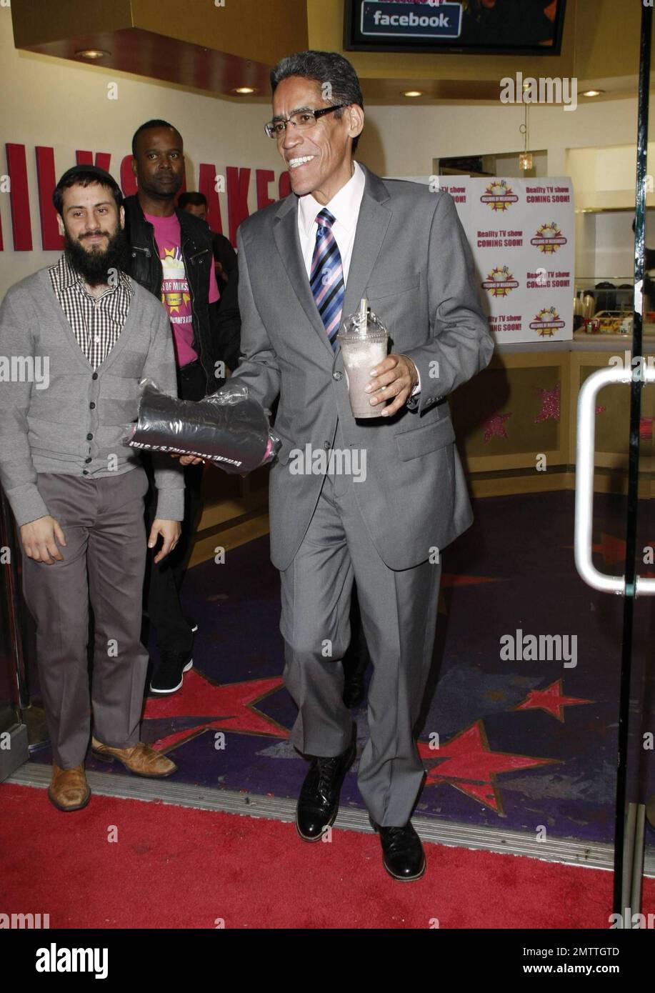 Looking sharp in a nice grey suit Ted Williams (aka the homeless man ...