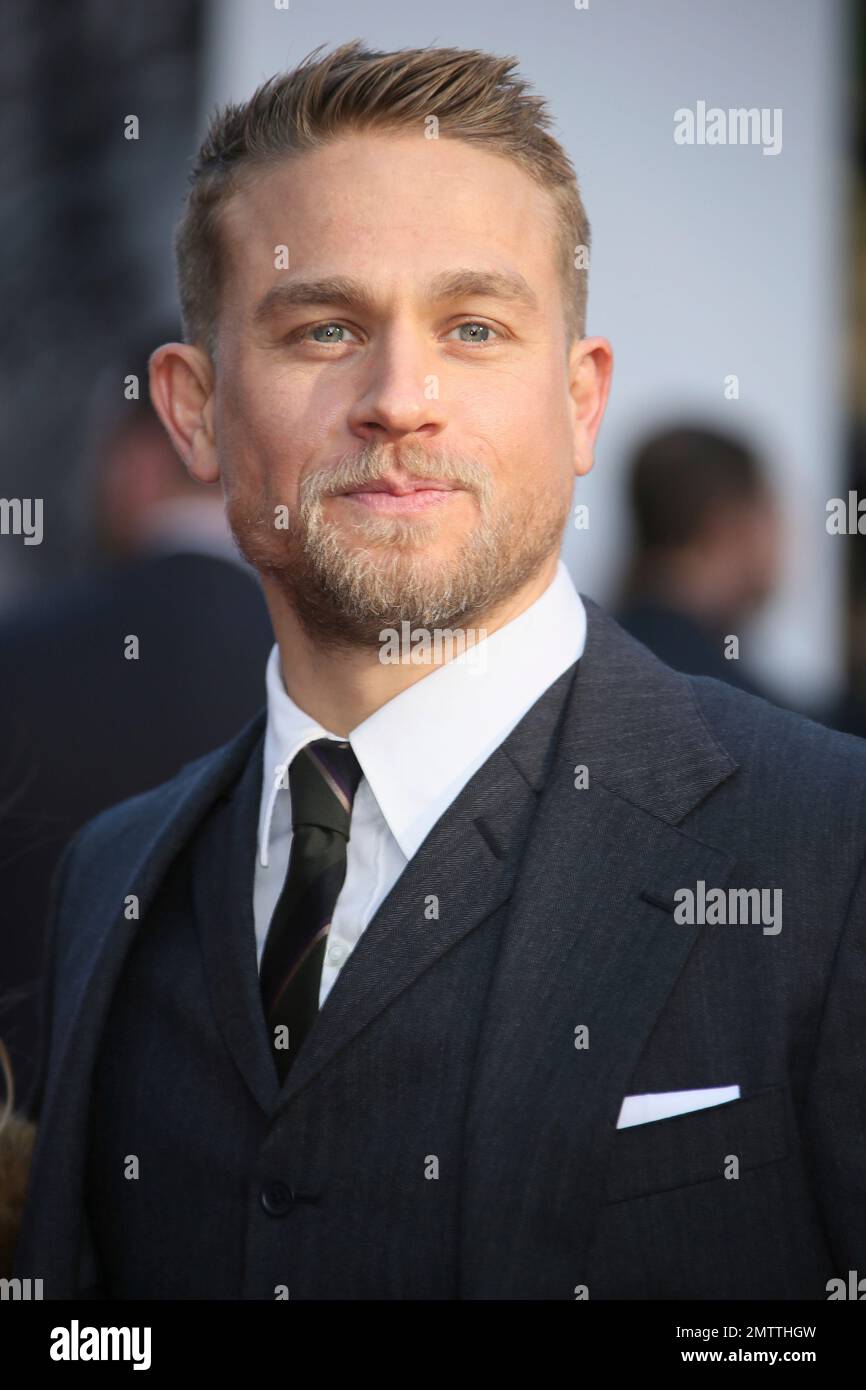Actor Charlie Hunnam poses for photographers upon arrival at the ...