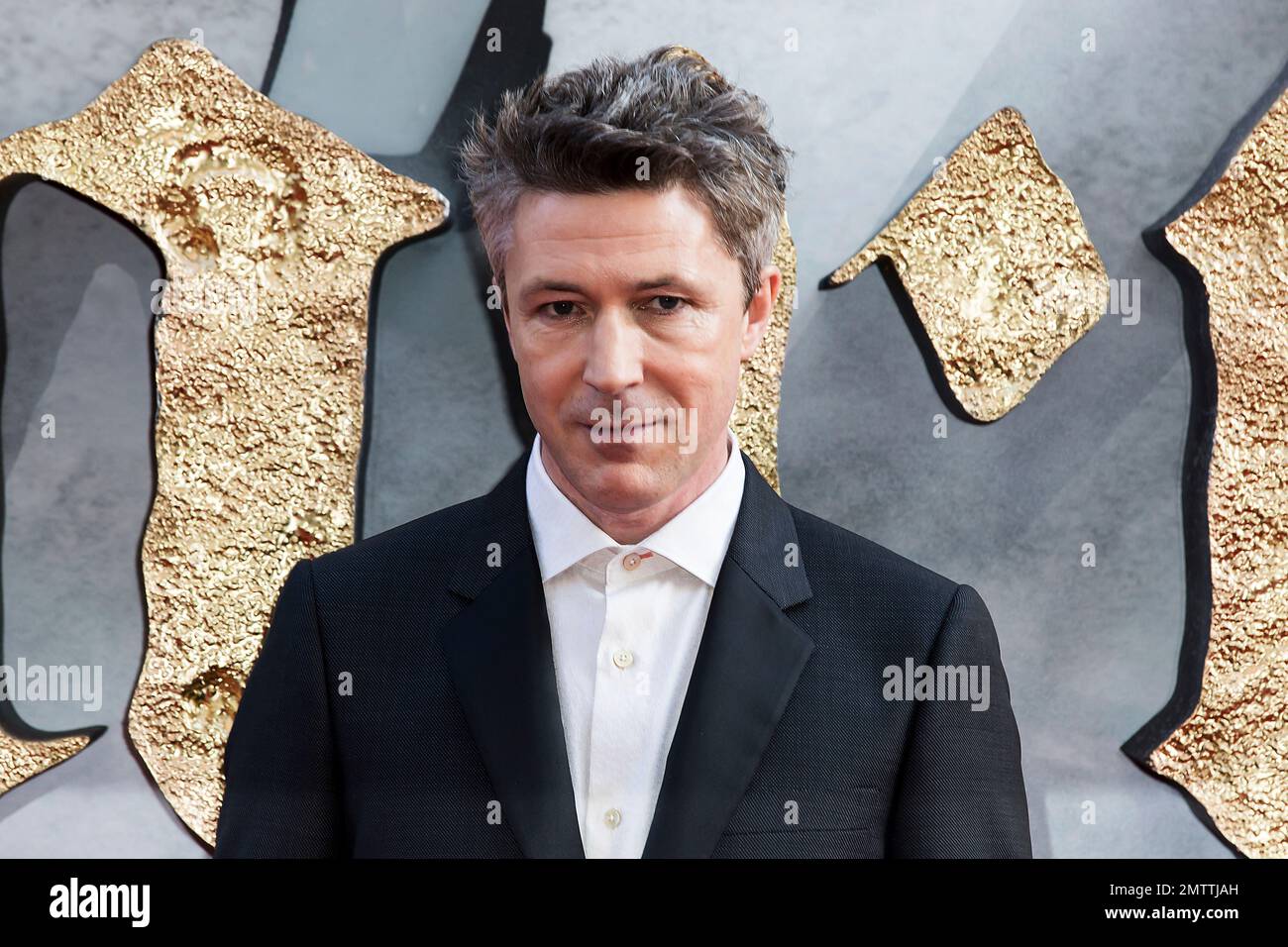 Actor Aidan Gillen poses for photographers on arrival at the premiere ...