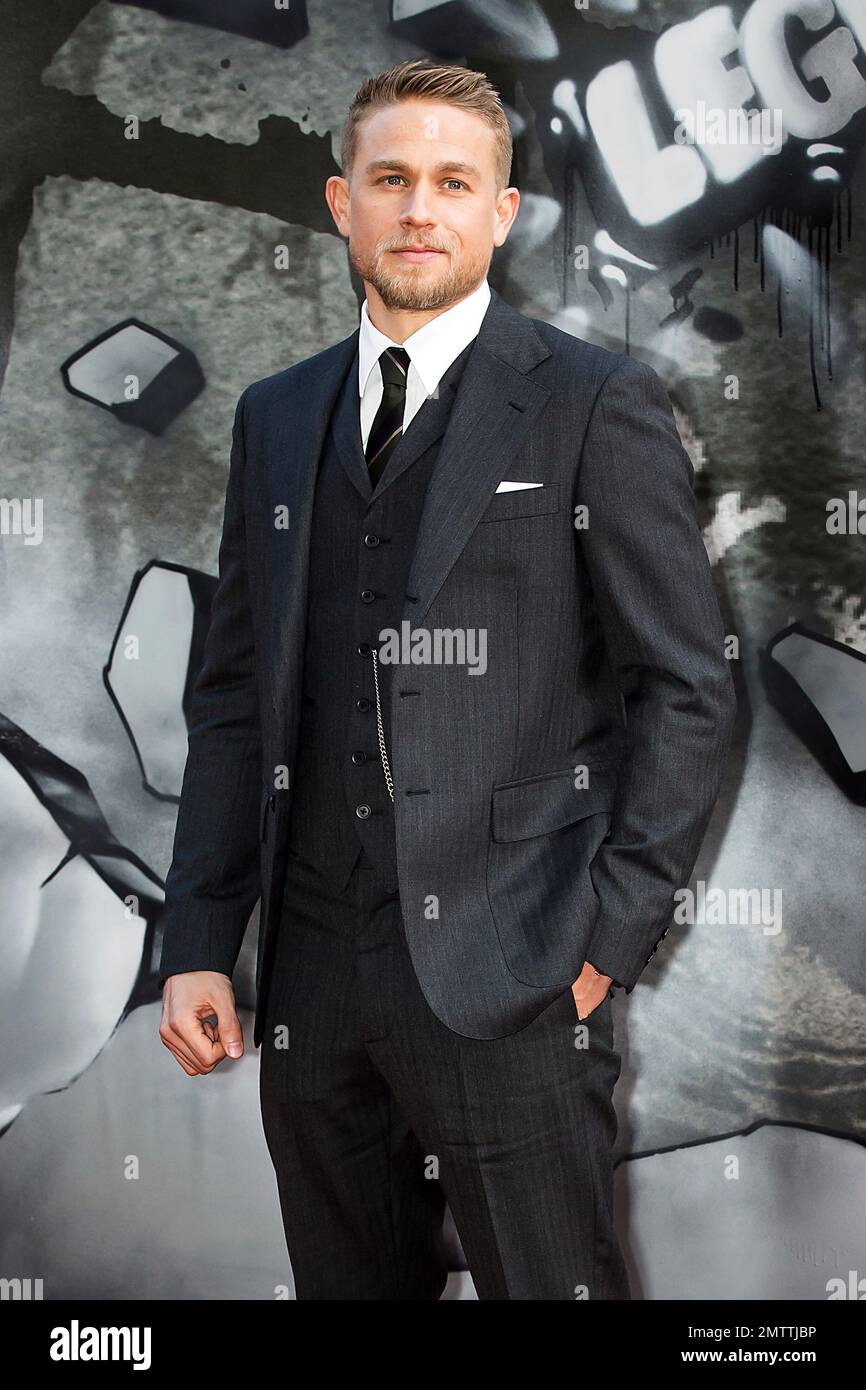 Actor Charlie Hunnam poses for photographers on arrival at the premiere ...