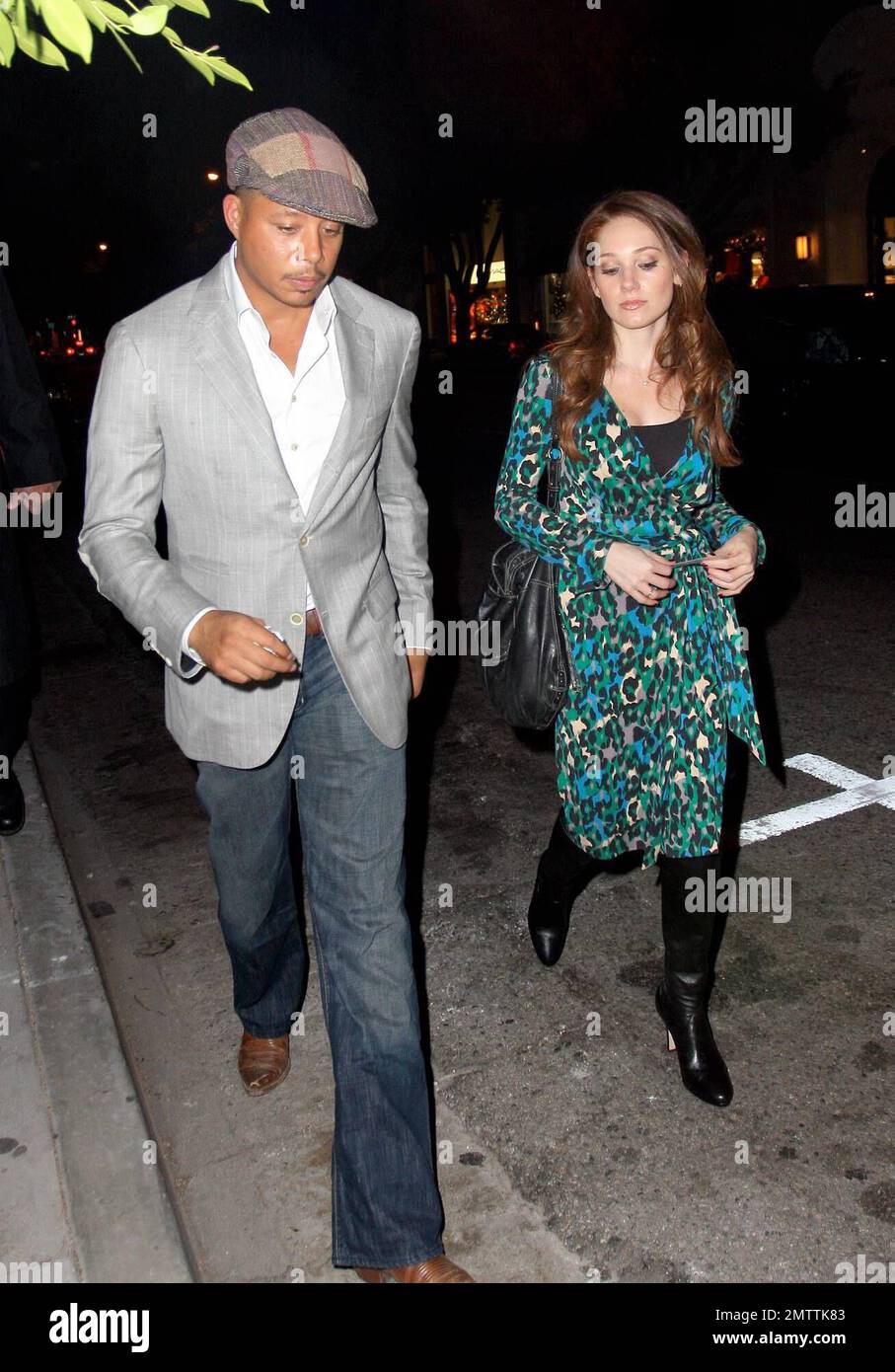 Actor Terrence Howard and girlfriend Zulay Henao take a stroll together ...