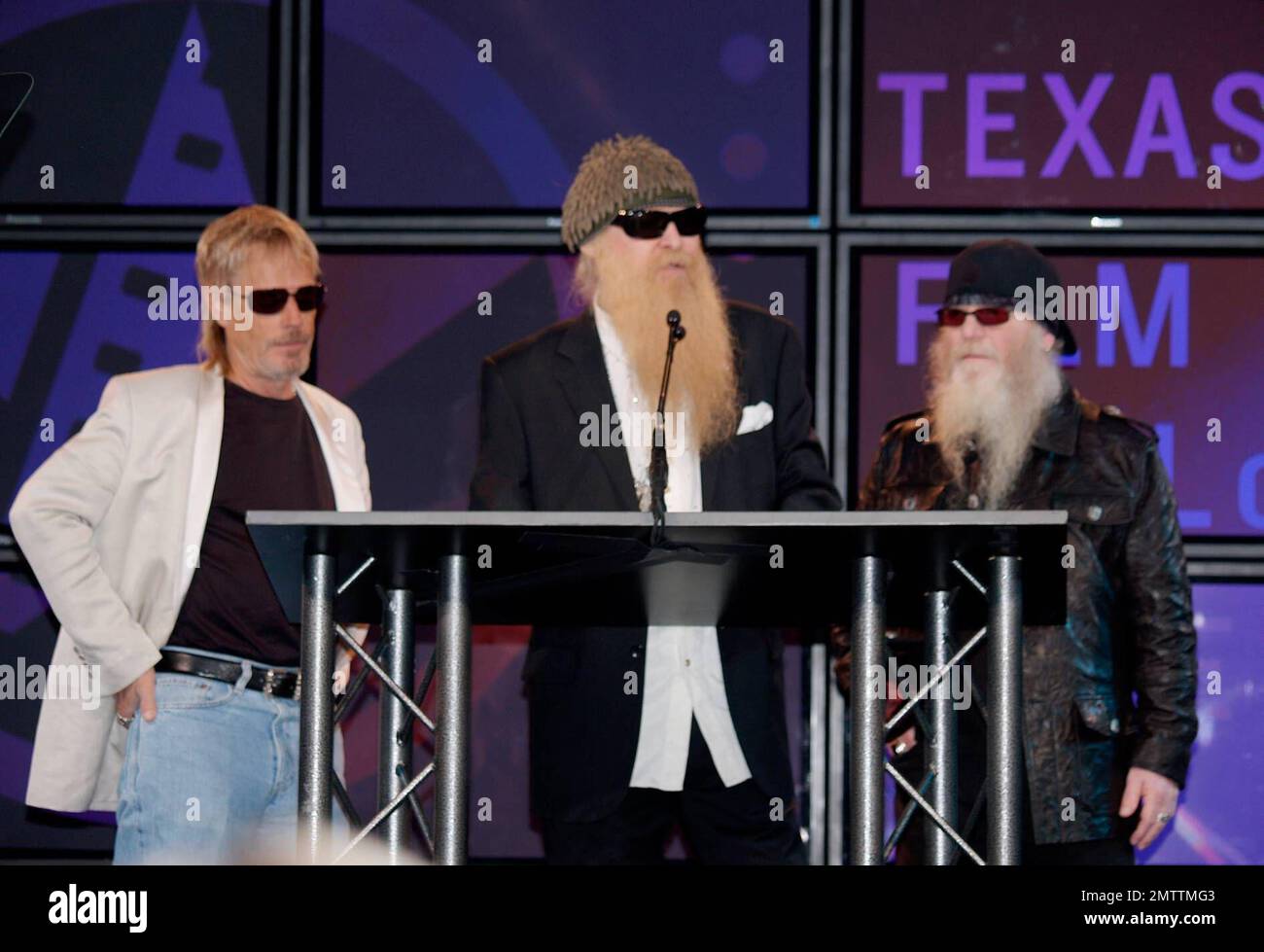 ZZ Top attends the Texas Film Hall of Fame Awards. At the show ...