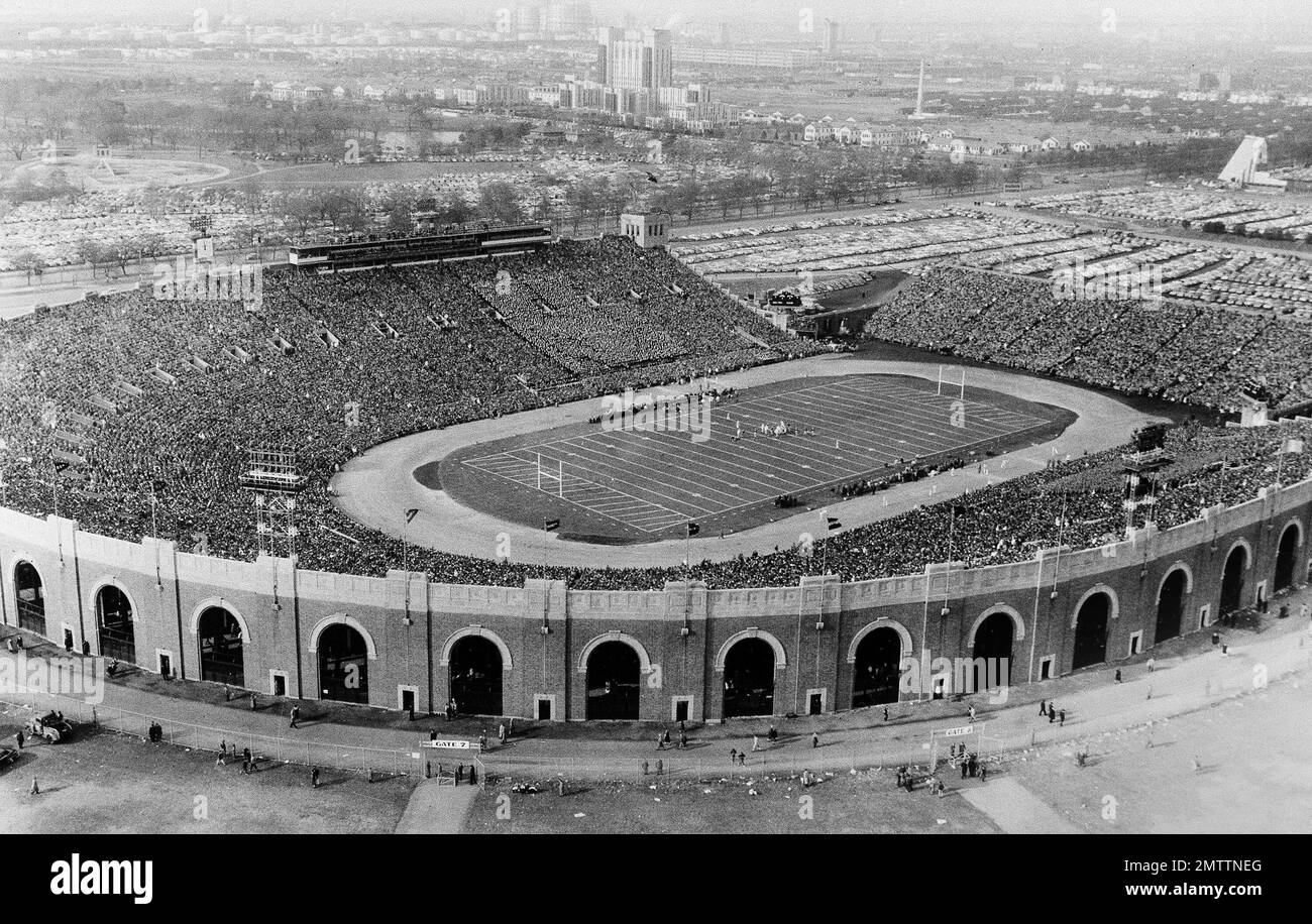Aerial view of Philadelphia's Municipal Stadium with virtually all of ...