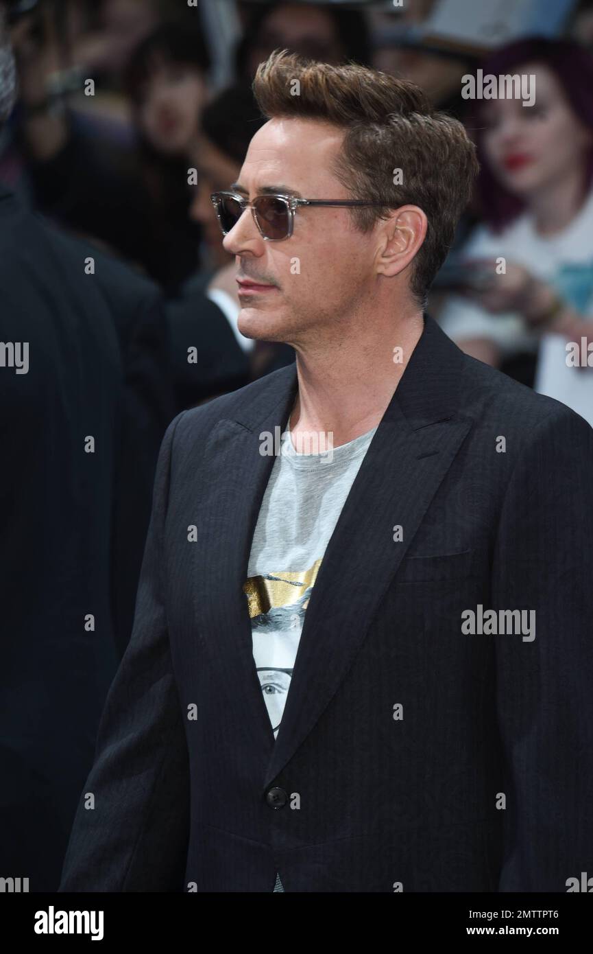 Robert Downey Junior at the The Avengers - Age Of Ultron European ...