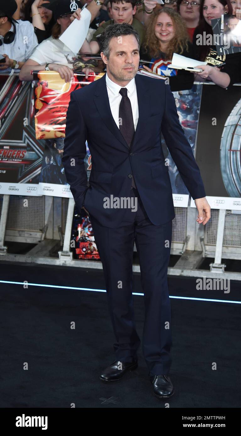 Mark Ruffalo at the The Avengers - Age Of Ultron European Premiere ...