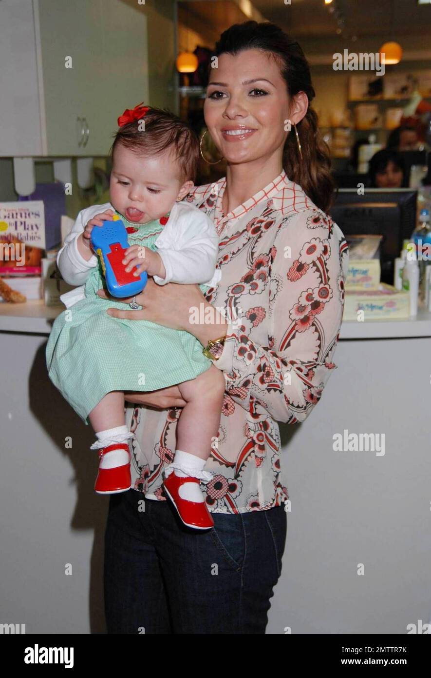 Actress Ali Landry and daughter Estela Ines Monteverde at The Pump ...