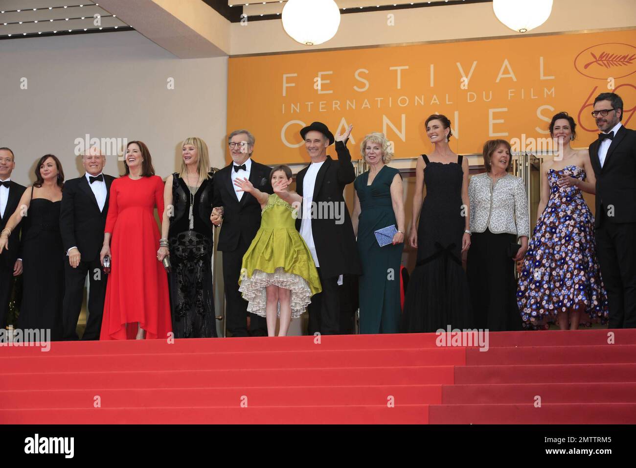 Rebecca Hall, Ruby Barnhill, Steven Spielberg, Kate Capshaw at the ...