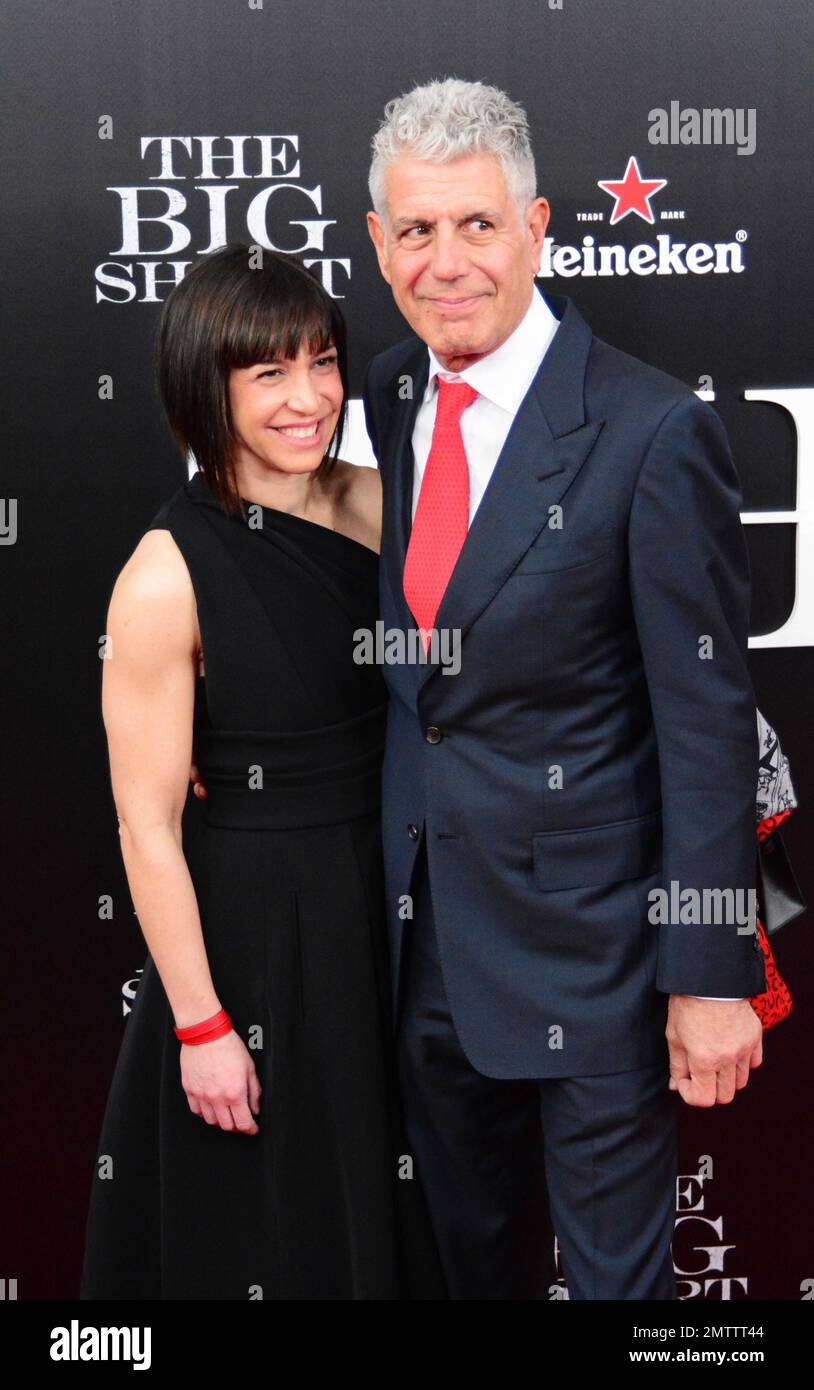 Ottavia Busia and Anthony Bourdain at the premiere of 'The Big Short ...