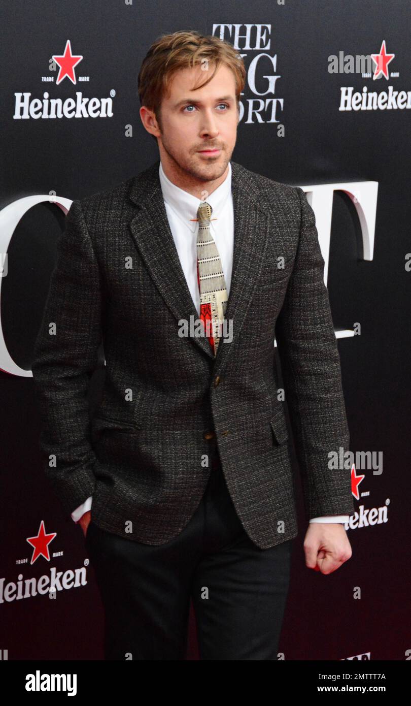 Ryan Gosling at the premiere of 'The Big Short' in New York City, New ...