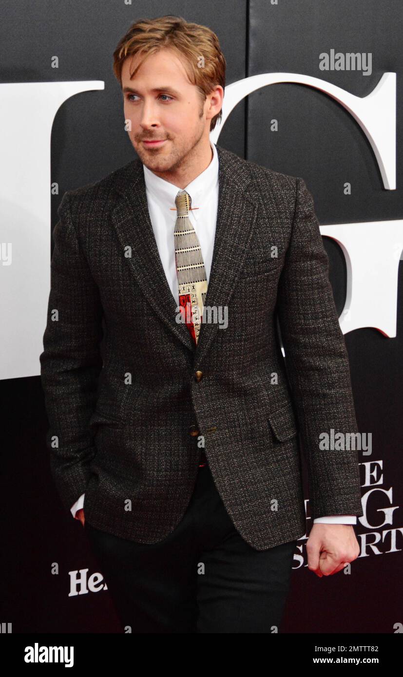 Ryan Gosling at the premiere of 'The Big Short' in New York City, New ...