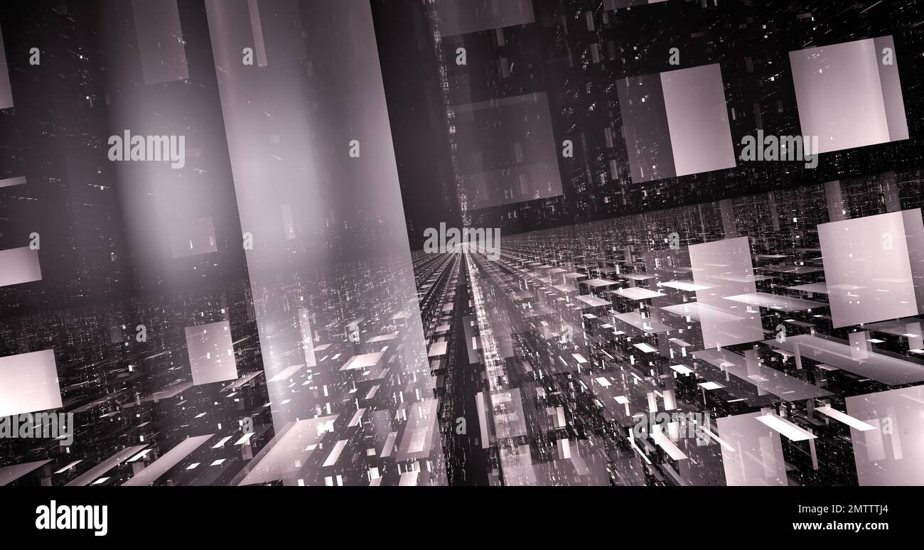 Three-dimensional 3D fractal texture. Computer generated abstract ...