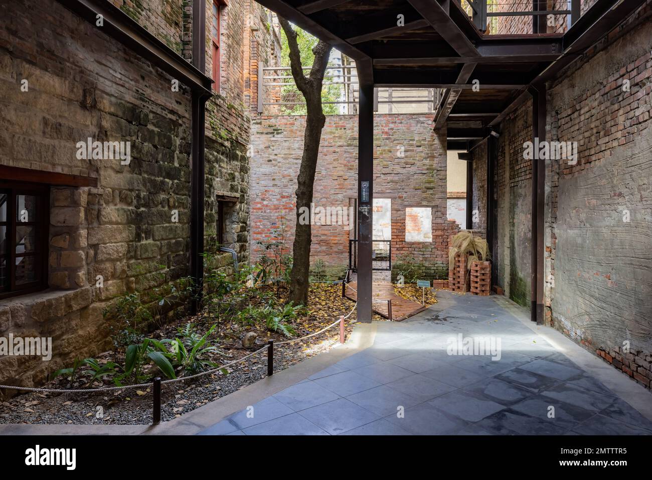 Taipei, JAN 1 2023 - Overcast view of the Bopiliao Historical Block ...