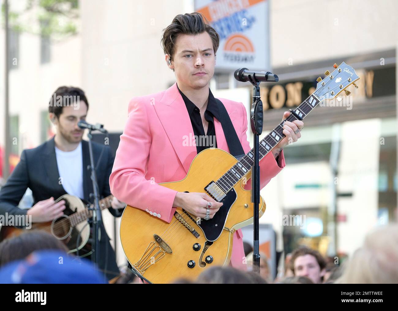 Harry Styles performs on NBC's "Today" show at Rockefeller Plaza on ...