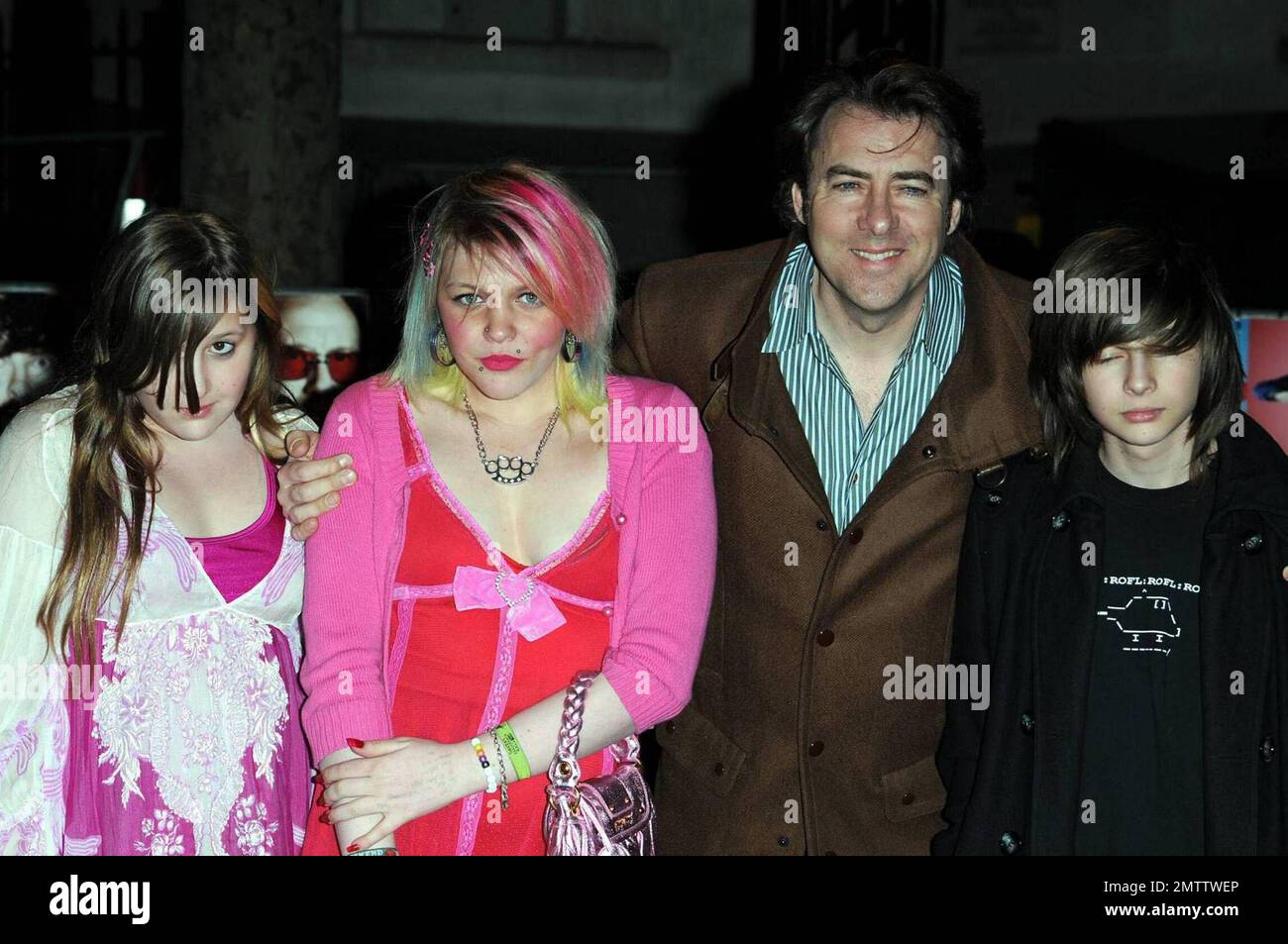 Jonathan Ross and family attend the world premiere of "The Boat That ...