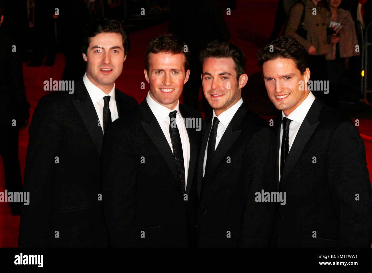 Members of the band Blake, Oliver Baines, Humphrey Berney, Jules Knight ...