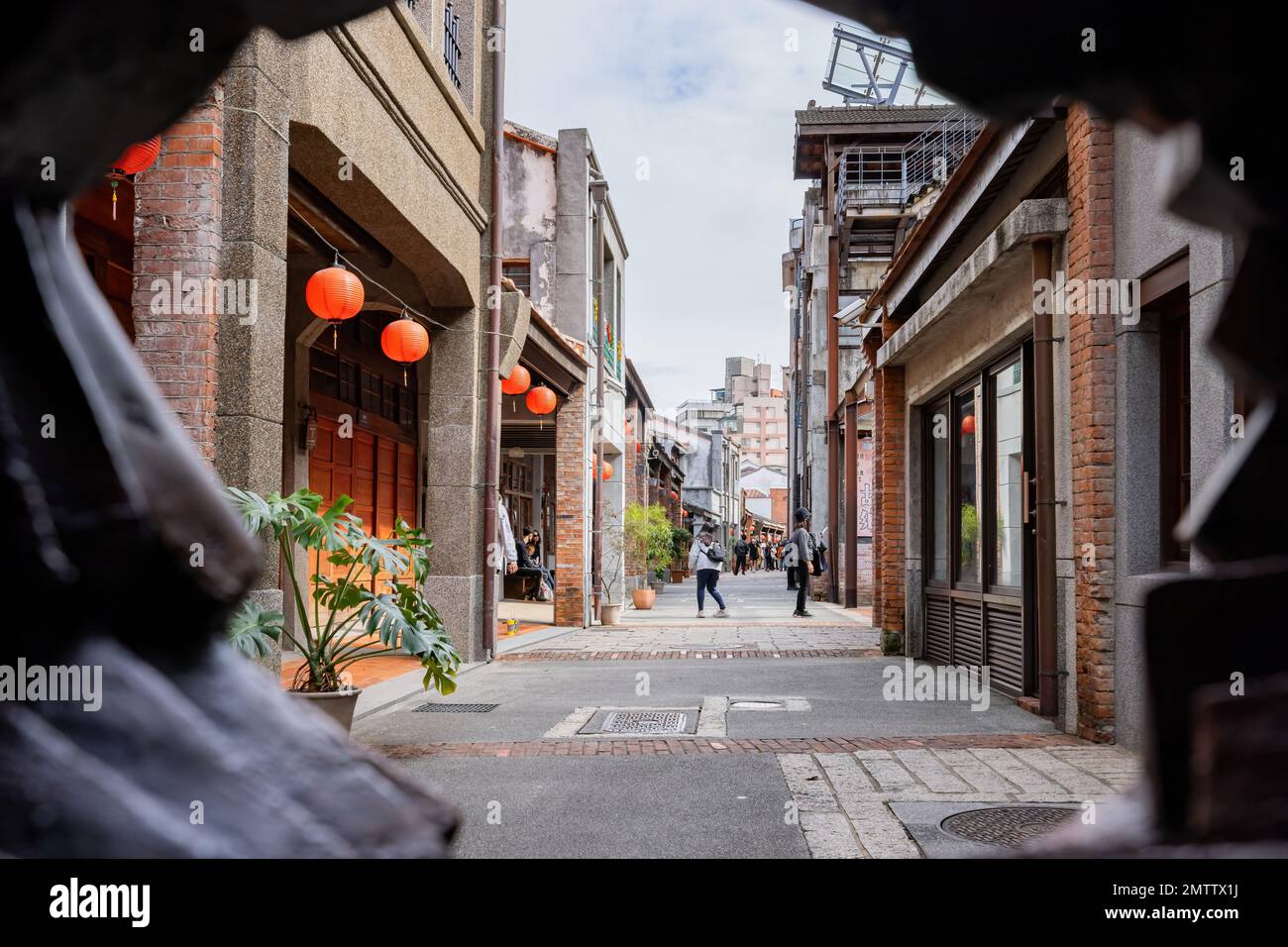 Taipei, JAN 1 2023 - Overcast view of the Bopiliao Historical Block ...