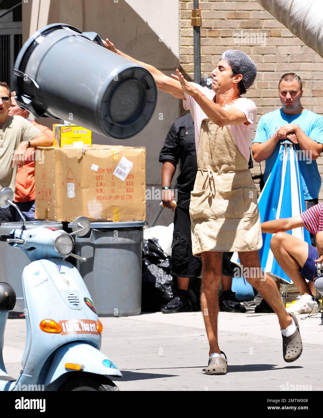 Sasha Baron Cohen and Anna Faris film scenes for their new movie "The ...