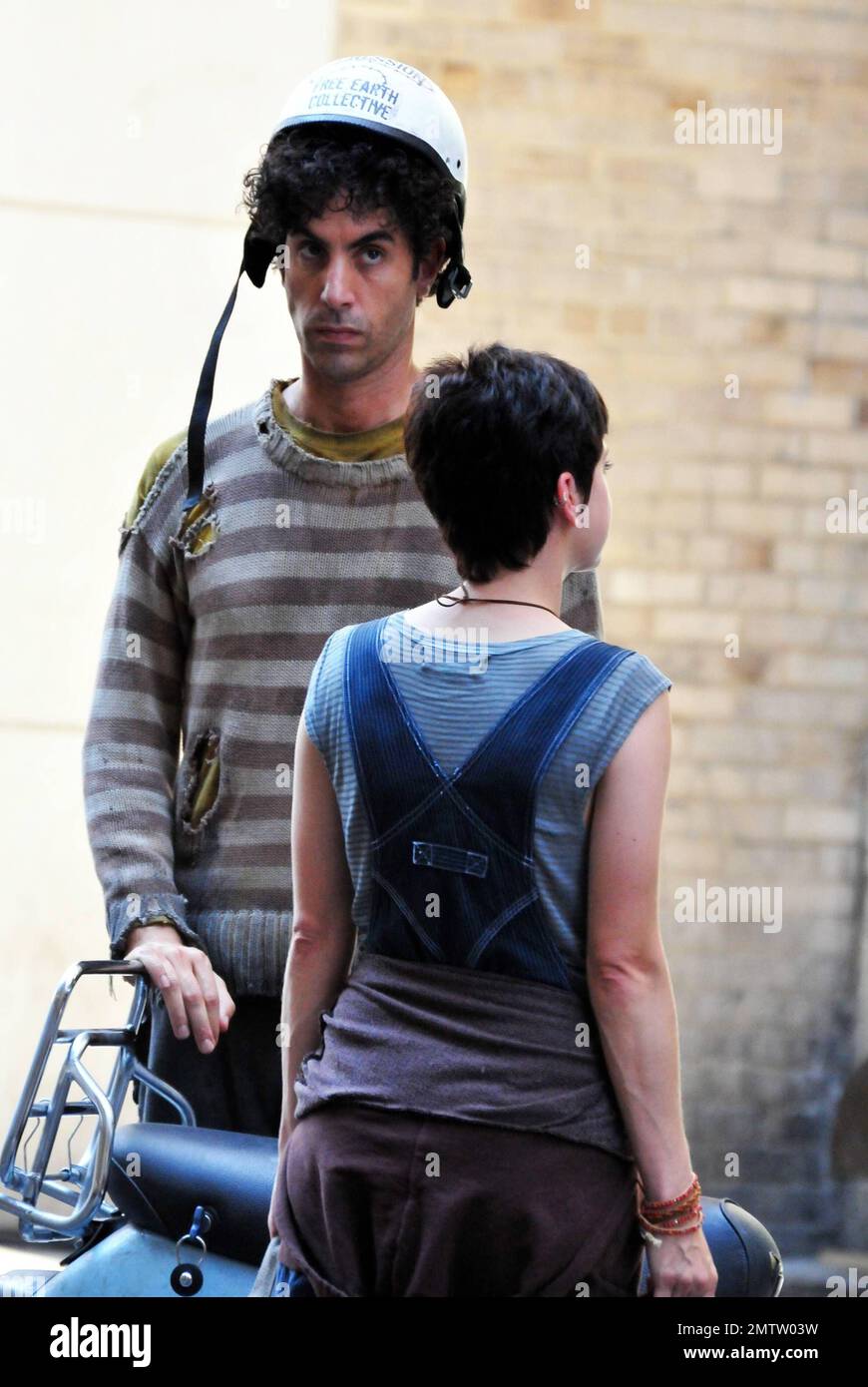 Sasha Baron Cohen and Anna Faris film scenes for their new movie "The ...