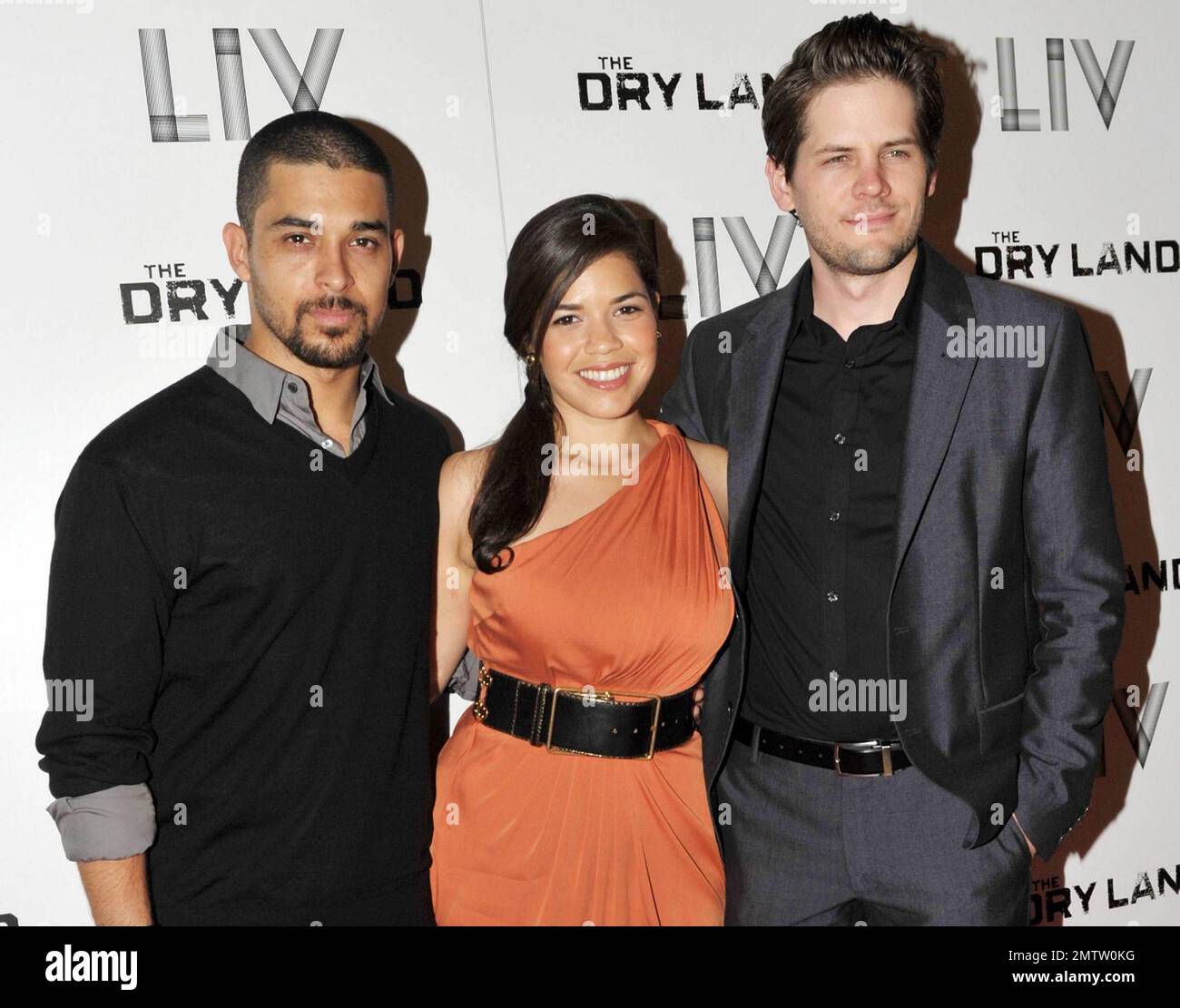 Actress America Ferrera, her fiance Ryan Piers Williams and actor ...