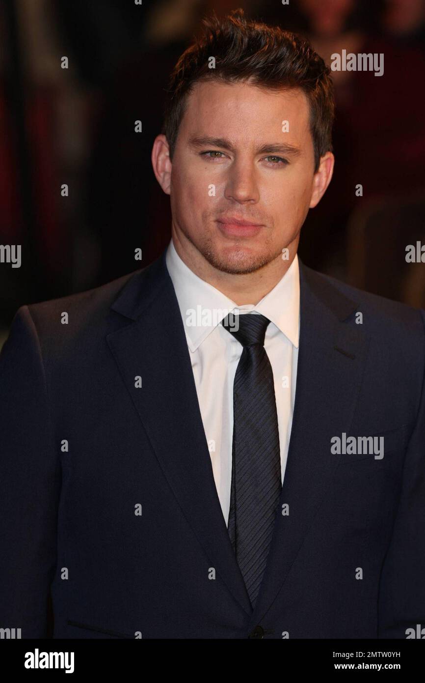 Channing Tatum poses for photographers on the red carpet at the UK ...