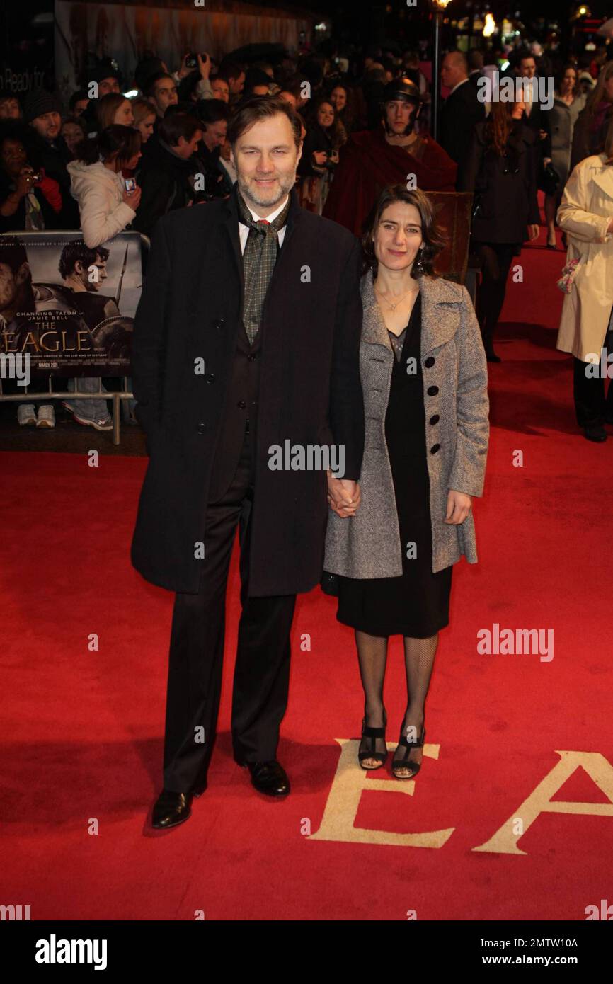David Morrissey and wife Esther Freud, British novelist, daughter of ...