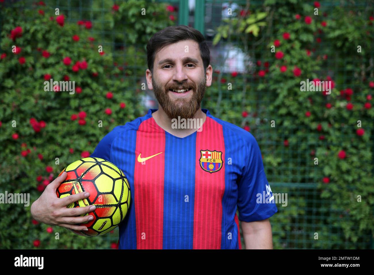 In this May 8, 2017 photo, Reza Parastesh Iranian doppelganger or look ...