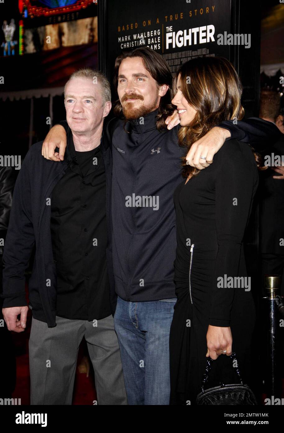Christian Bale at the Los Angeles premiere of "The Fighter" held at the ...