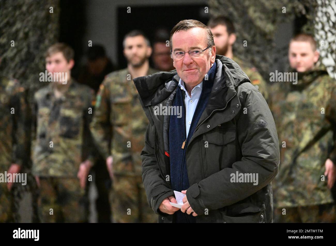 Augustdorf, Germany. 01st Feb, 2023. Boris Pistorius (SPD), Minister of ...