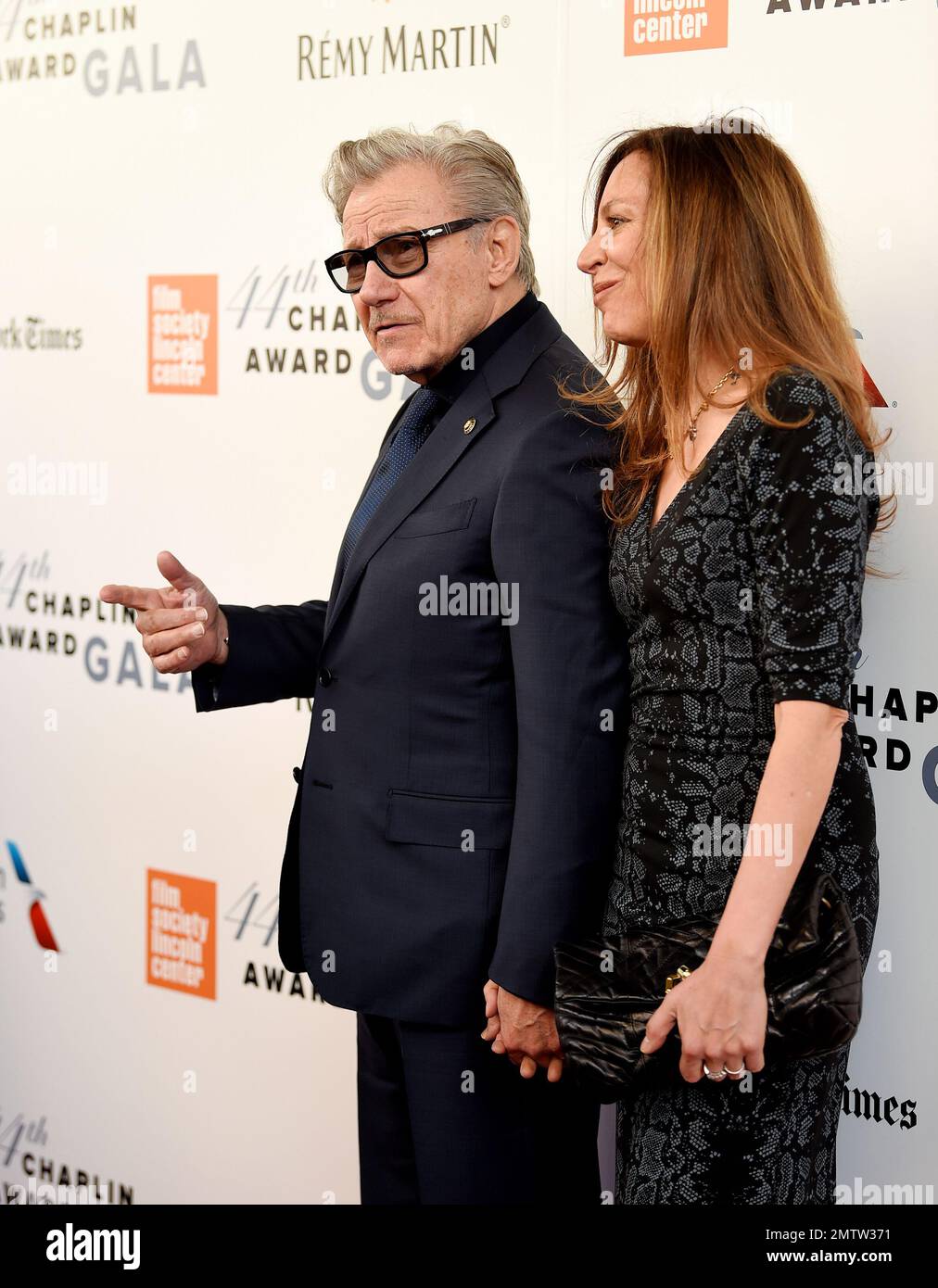 Actor Harvey Keitel and wife Daphna Kastner attend the Film Society of ...