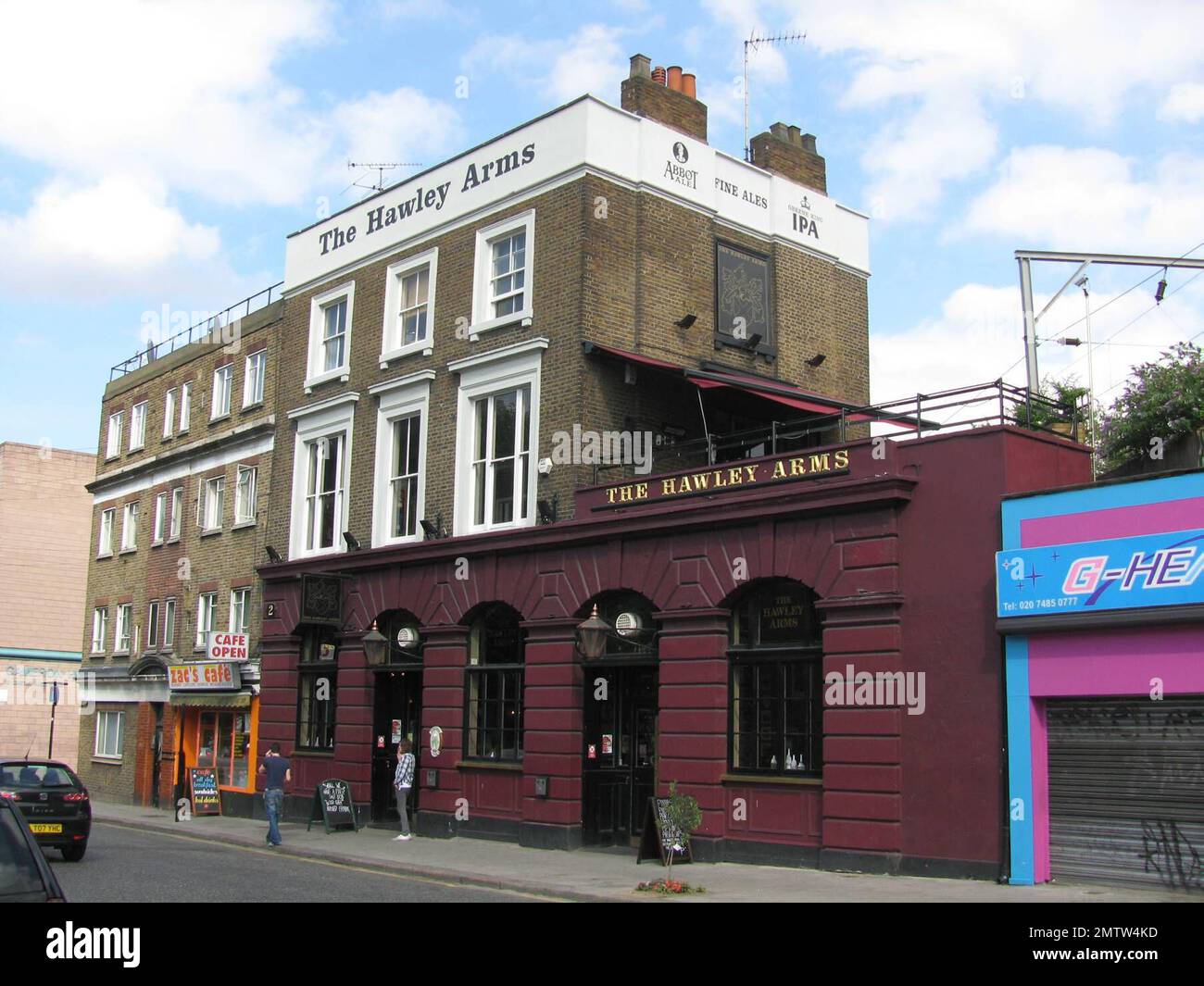 The Hawley Arms (seen here before the fire), Camden's leading music pub ...