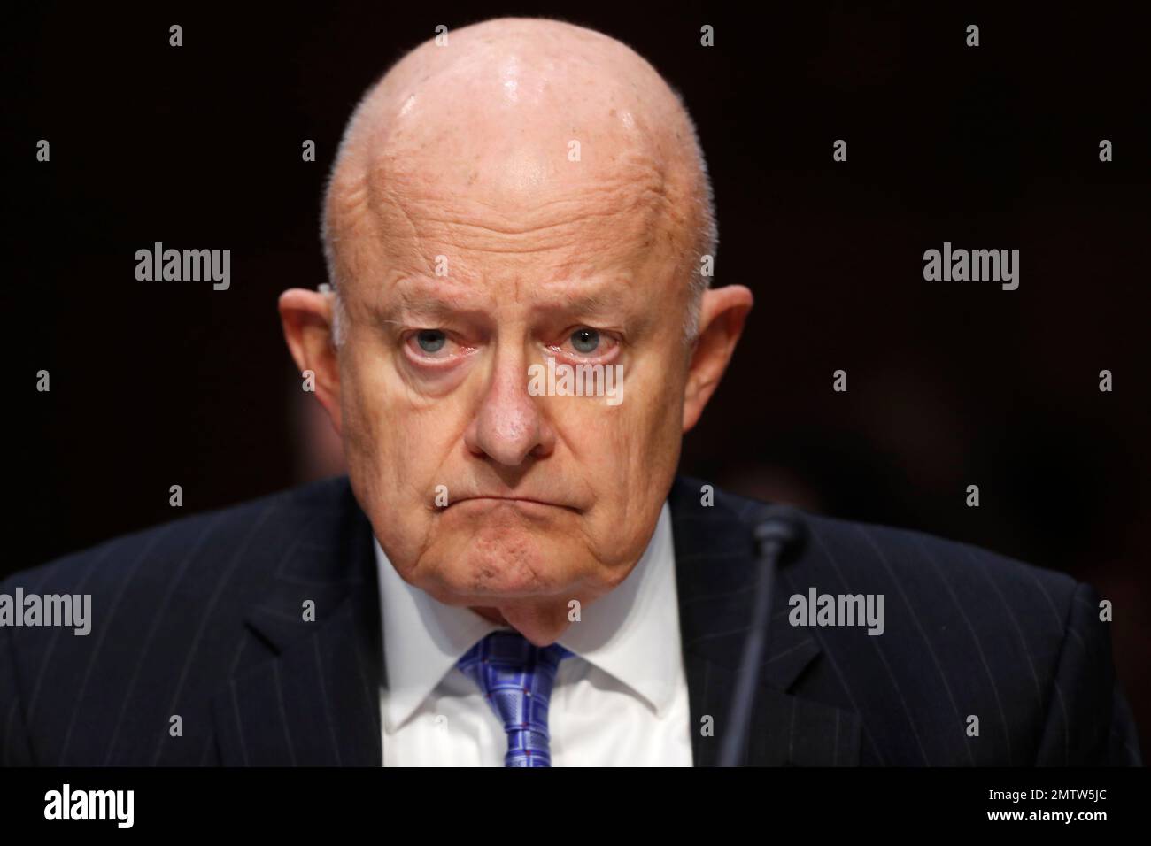 Former National Intelligence Director James Clapper is seen on Capitol ...