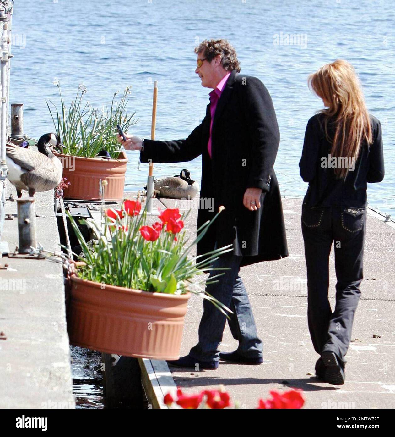 Exclusive!! David Hasselhoff and his new girlfriend Malibu celebrity ...