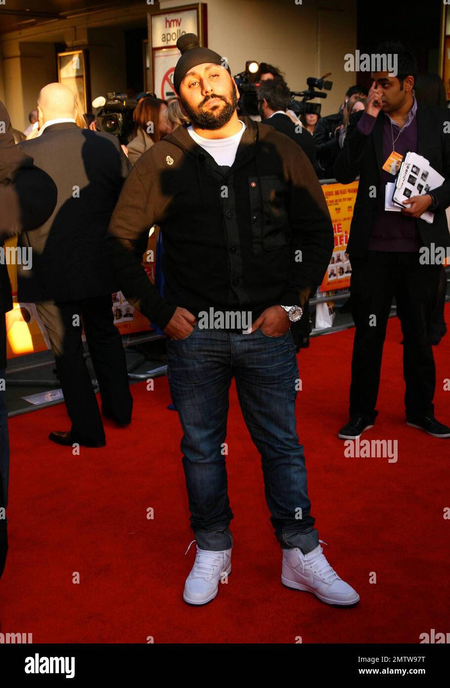 Guests walk the red carpet at the world premiere of "The Infidel" held ...