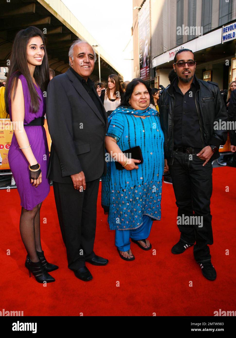 (L-R) Shay, Arvind, Sarbjit and Sunny Grewal of the Channel 4 TV show ...