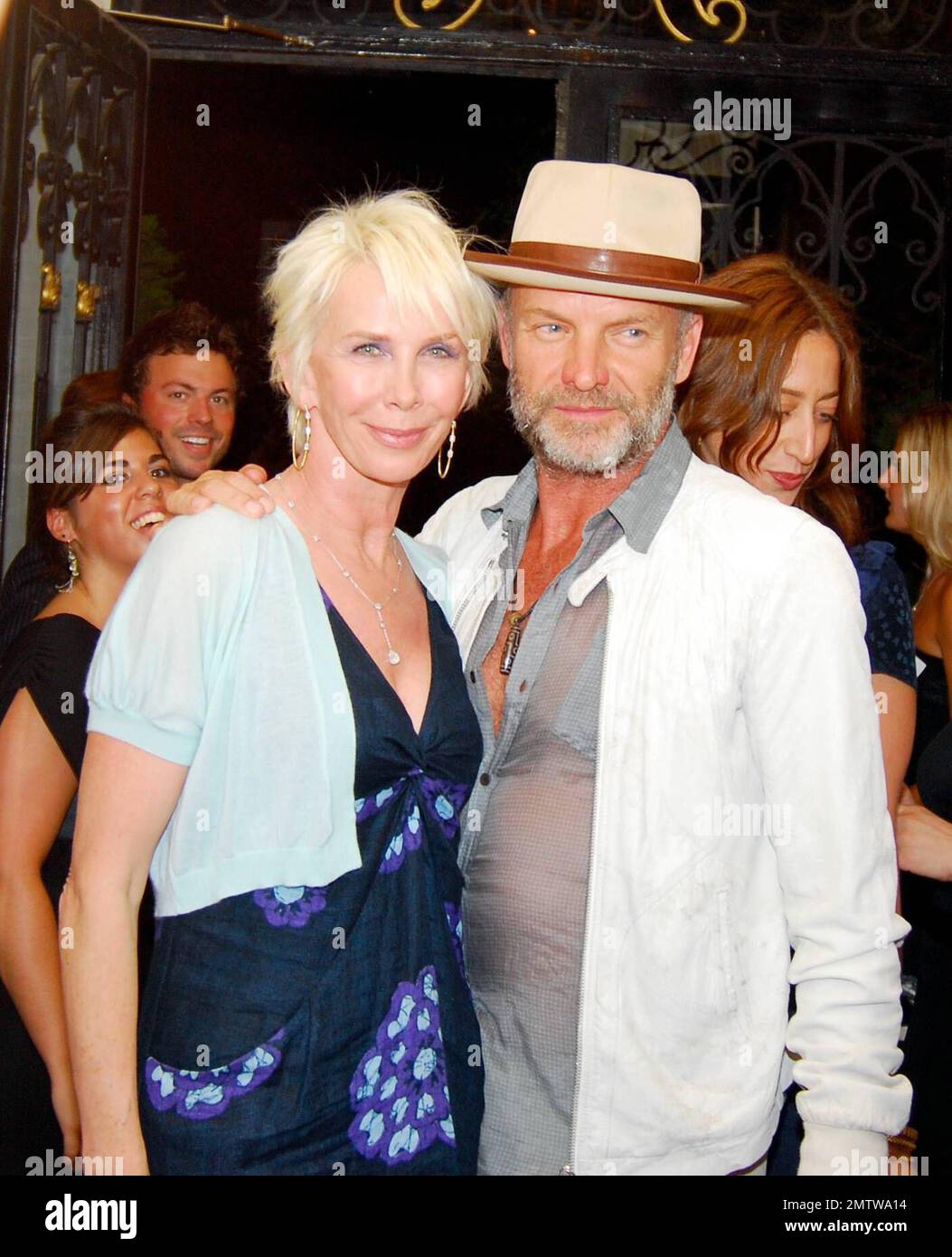 Sting and his wife Trudie Styler attend the launch of Lokah Music's ...