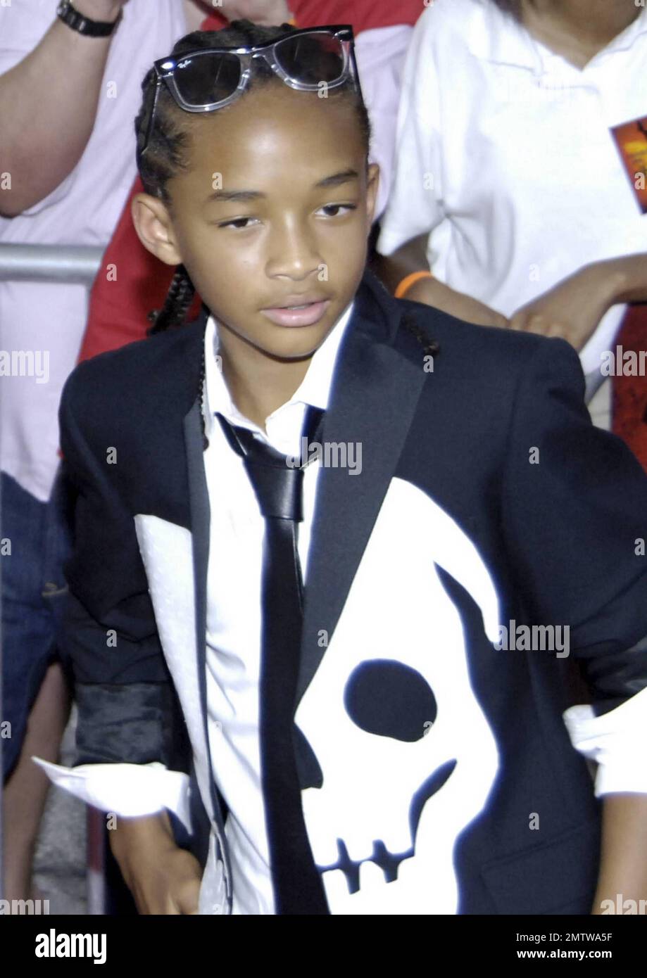 Jaden Smith arrives at a screening of "The Karate Kid" held at AMC ...