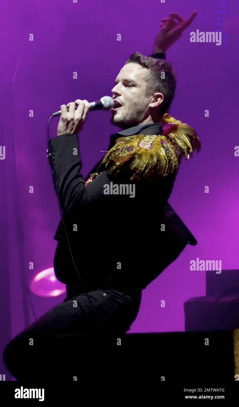 The Killers performs live in concert at American Airlines Arena in ...