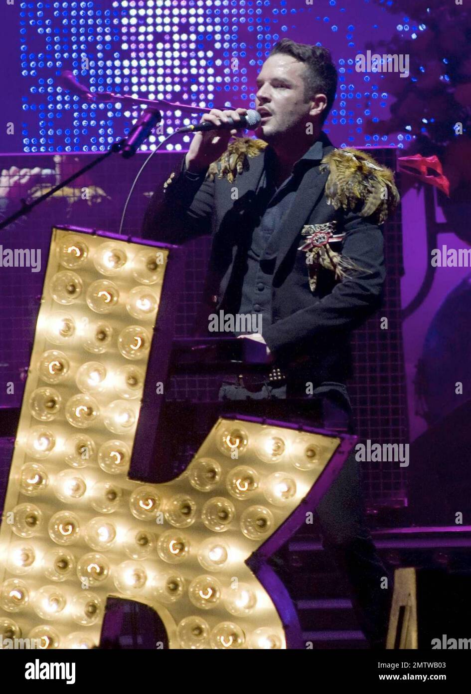 The Killers performs live in concert at American Airlines Arena in ...