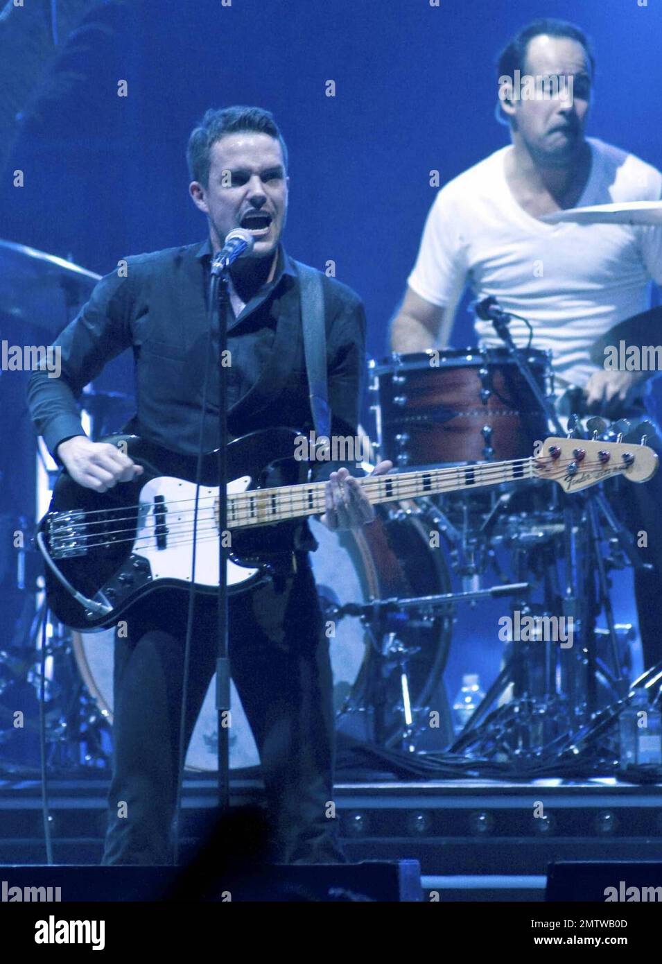 The Killers performs live in concert at American Airlines Arena in ...