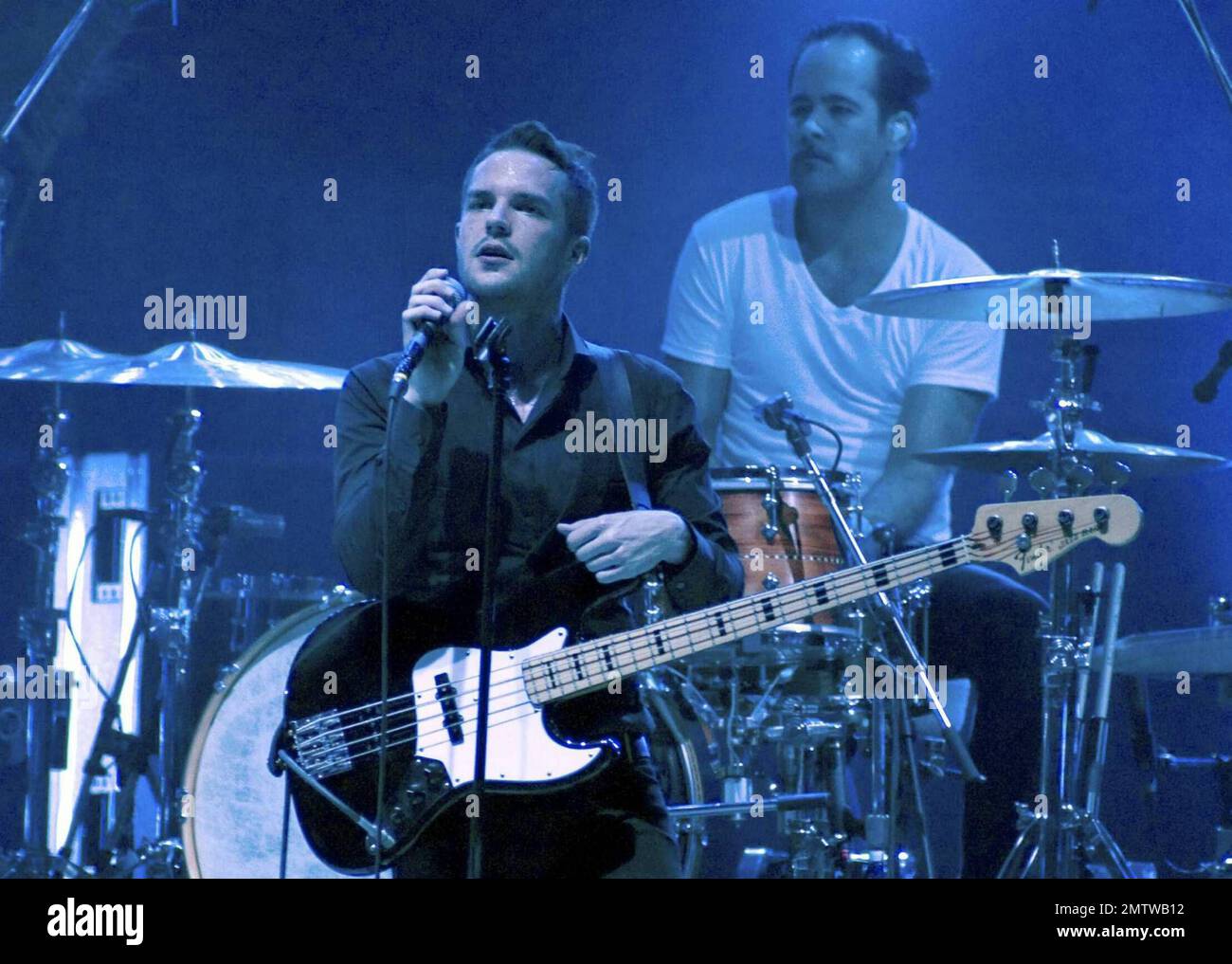 The Killers performs live in concert at American Airlines Arena in ...