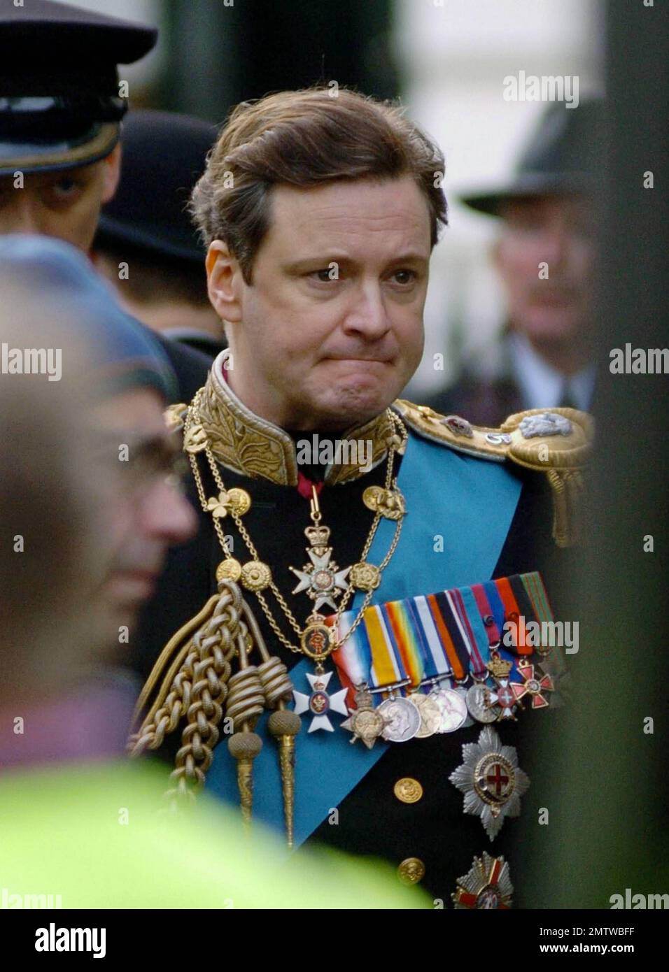- Colin Firth and Geoffrey Rush film scenes for "The King's Speech ...