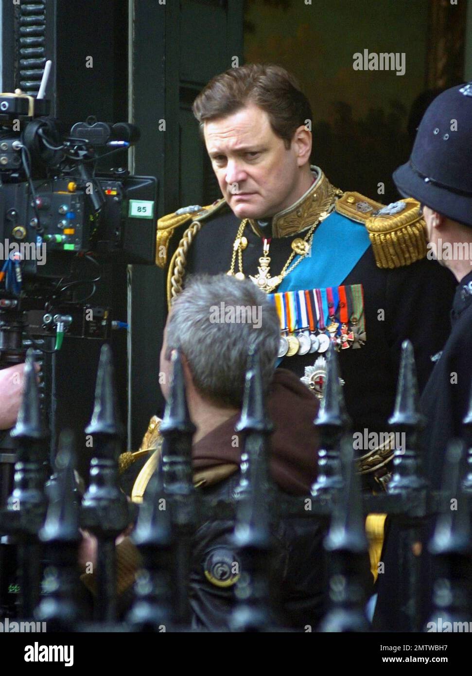 - Colin Firth and Geoffrey Rush film scenes for "The King's Speech ...