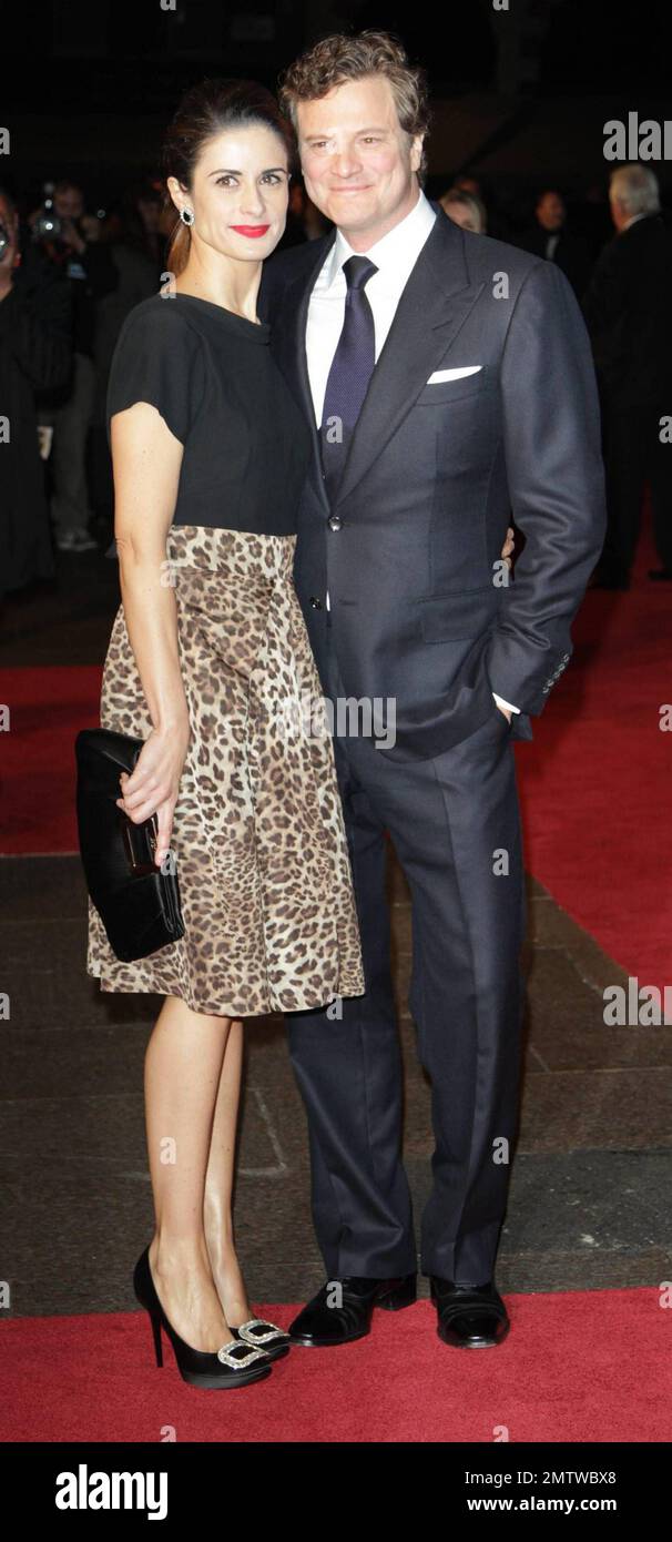 Colin Firth and wife Livia Giuggioli walk the red carpet for the UK ...