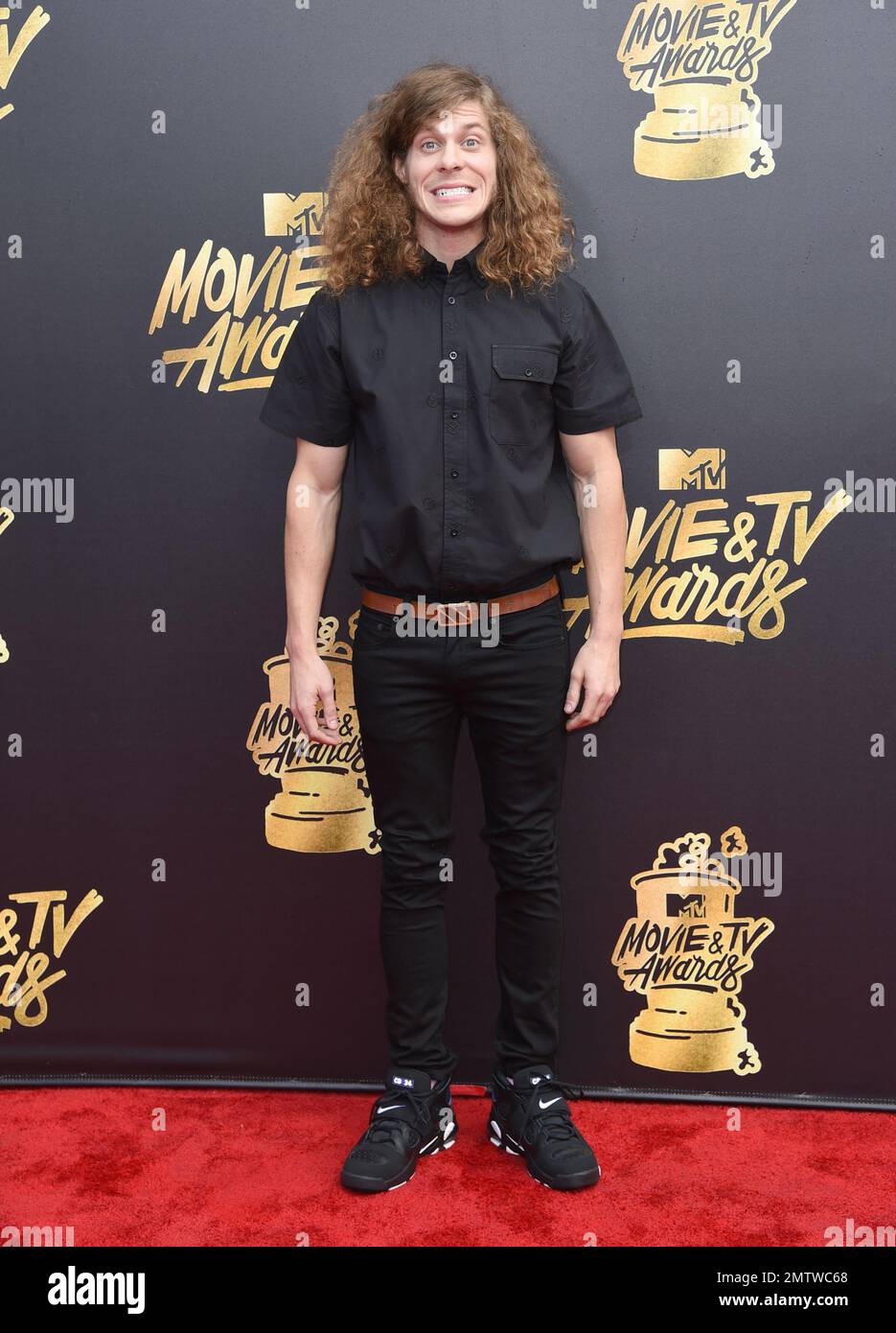 Blake Anderson arrives at the MTV Movie and TV Awards at the Shrine ...