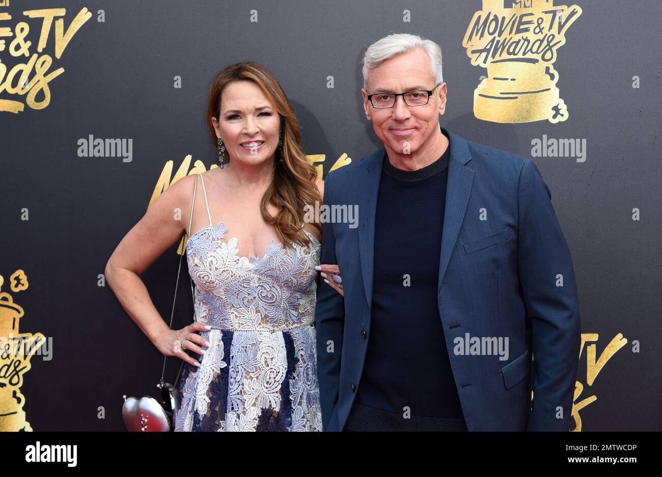 Susan Pinsky, left, and Dr. Drew Pinsky arrive at the MTV Movie and TV ...