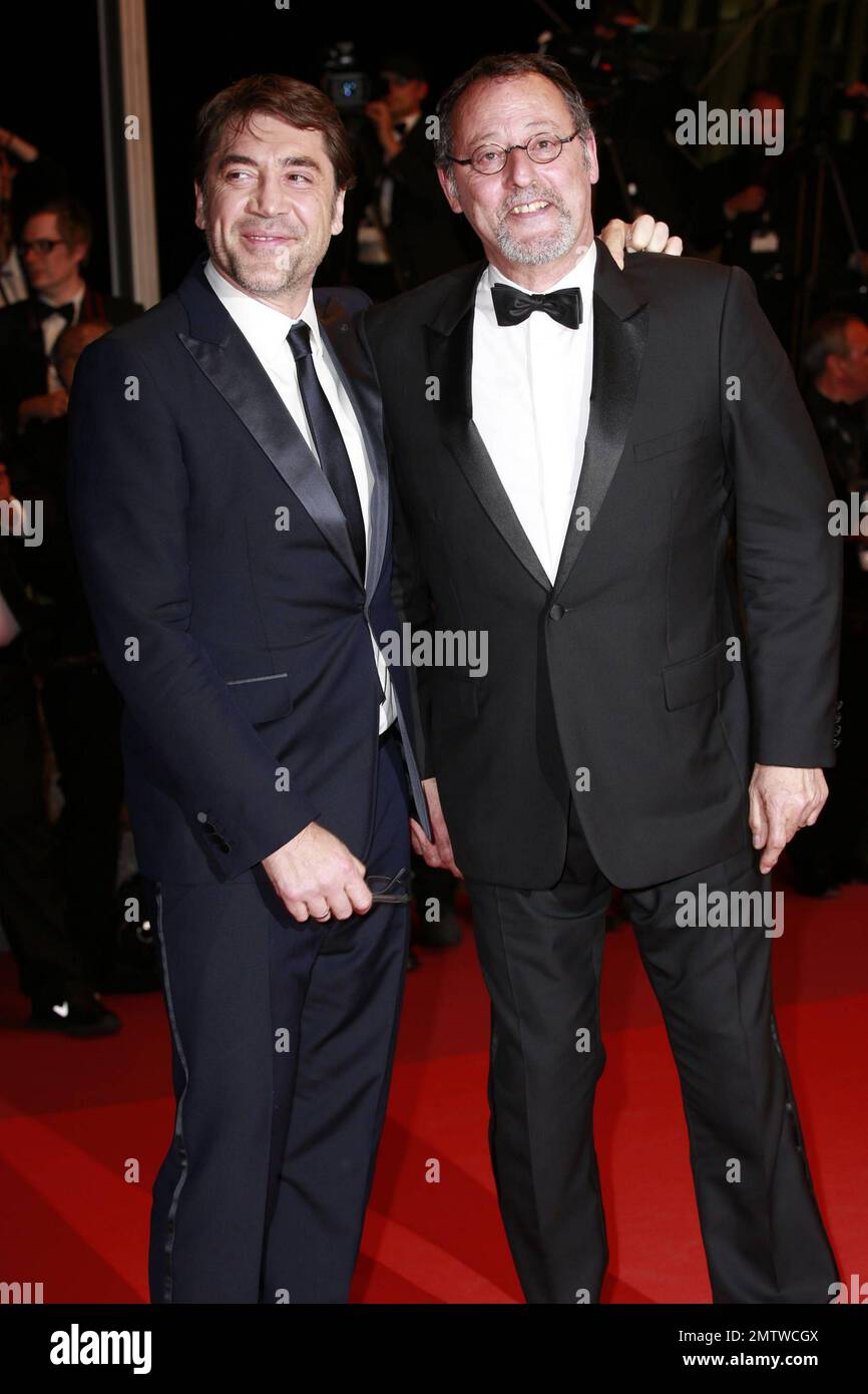 Javier Bardem ,Jean Reno at the premiere for the movie 'The Last Face ...