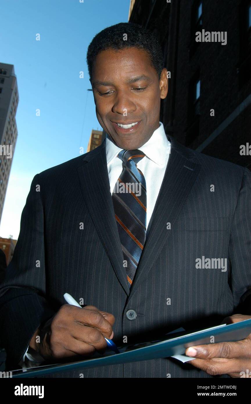 Denzel Washington, David Spade and Teddy Geiger at the Late Show with ...