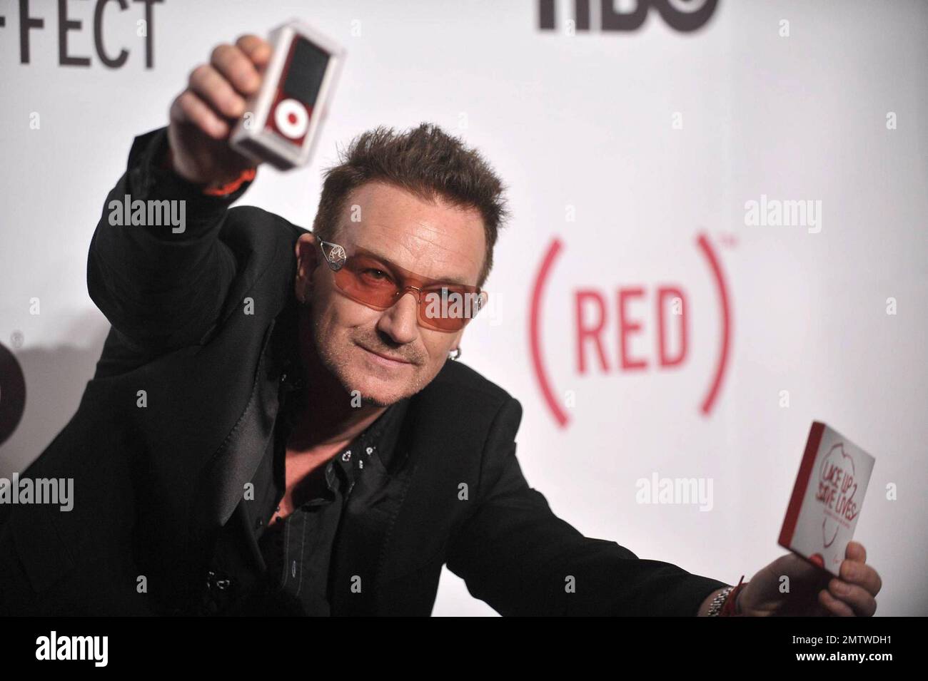 Bono arrives at The Ace Hotel for the premiere of "The Lazarus Effect ...